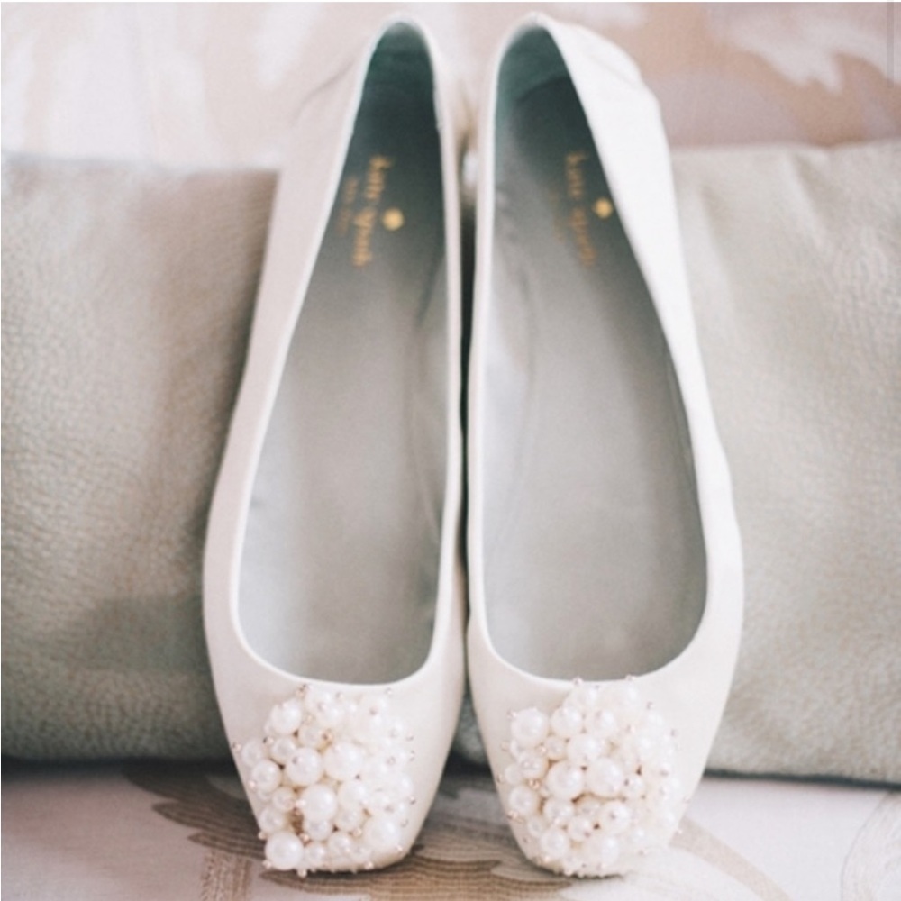 Kate Spade Ivory Wedding Ballet Flats - Gem
